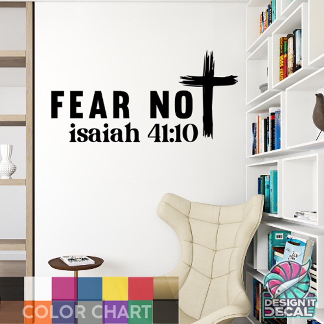 Bible Decal / Fear Not Decal / Book of Isaiah / Church Decal ...