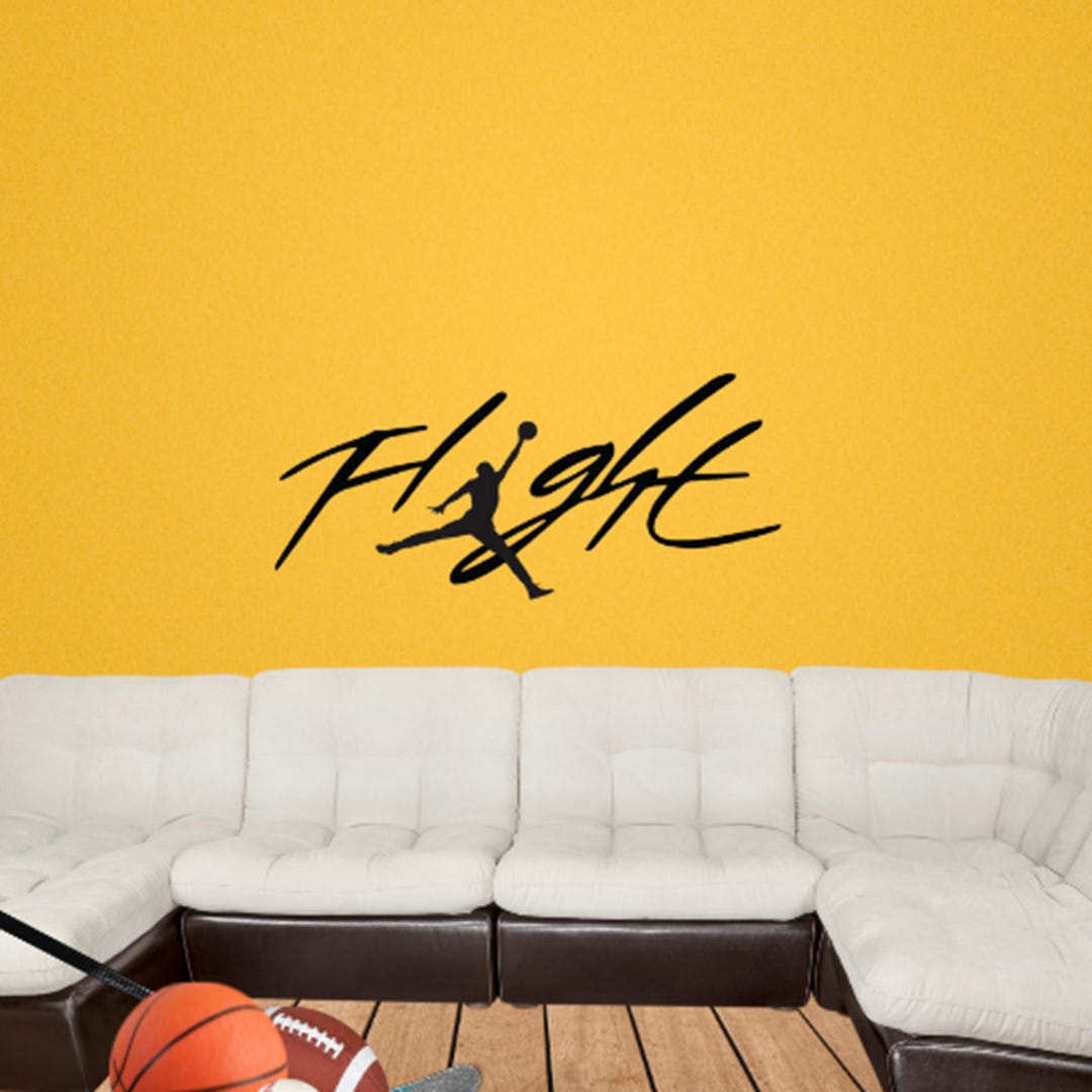 Jordan Flight Decal / Michael Jordan Wall Decal / Basketball Decal ...