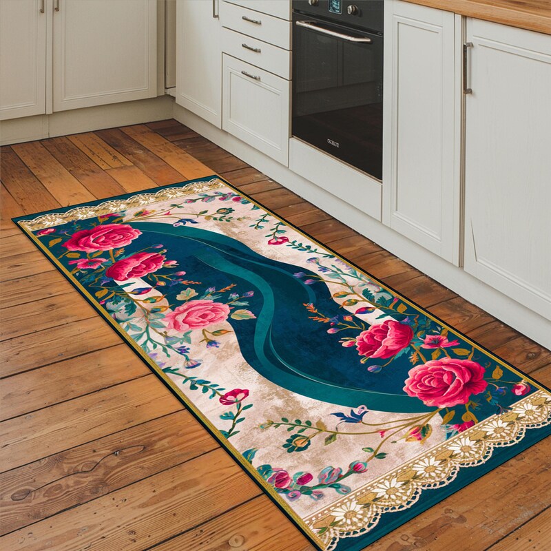 Rug With Roses - Etsy