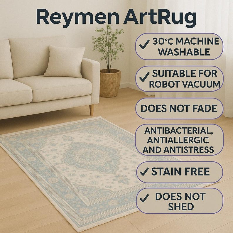 Boho Tribal Rug: African Ethnic Geometric Carpet, Bohemian Accent Decor ...