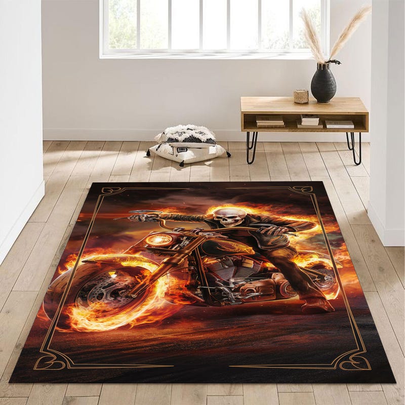 Motorcycle Rug - Etsy