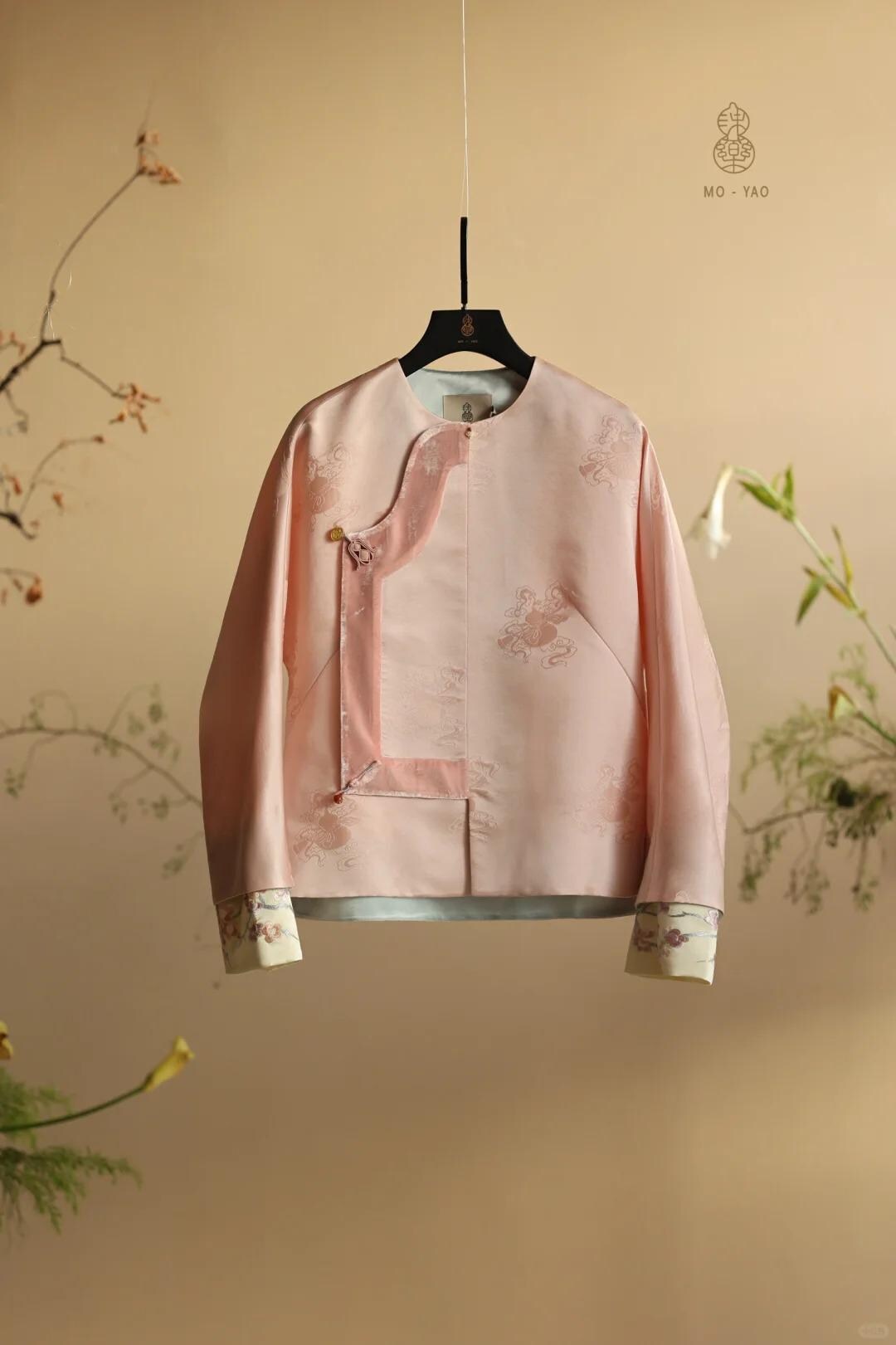 Blush Satin Hanfu-inspired Blouse – Modern Chinese Top for Women新中式 - Etsy