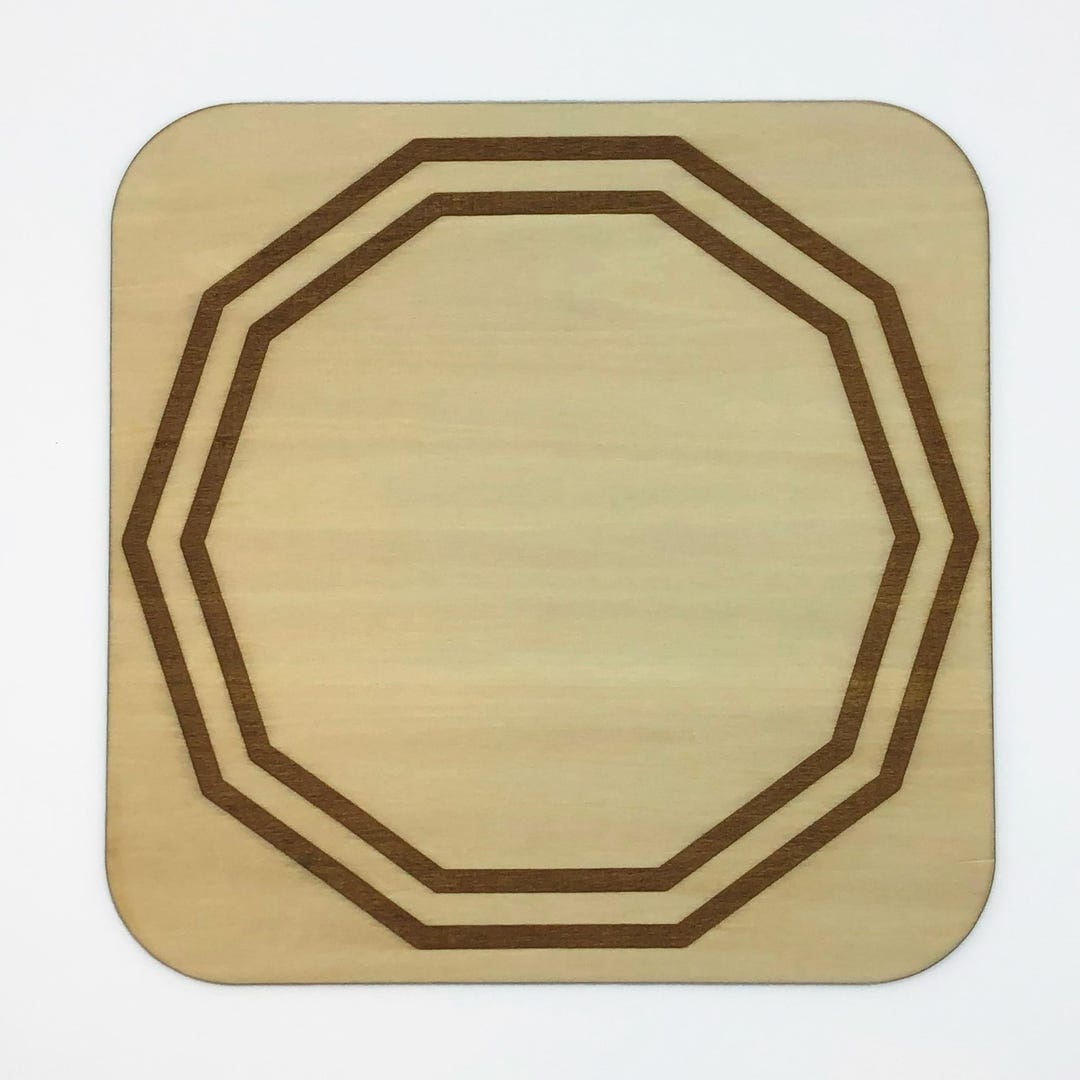 Decagon (decágono) Radiesthesia Board (radionic Chart) - 1/8" (3mm) or ...