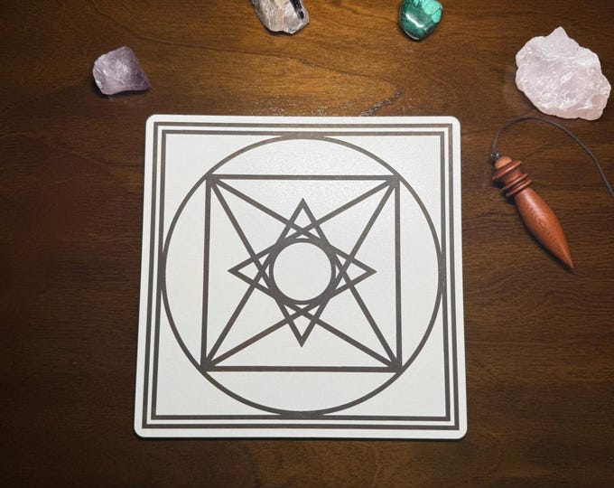 Flat Pyramid (pirâmide Plana) Radiesthesia Board (radionic Chart) - 1/8 ...