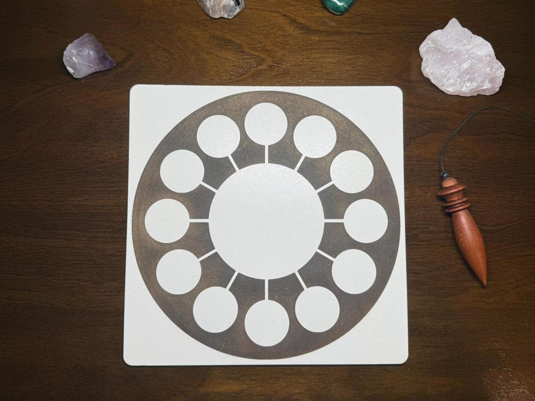 Magnetron Radiesthesia Board (radionic Chart) - 1/8" (3mm) White MDF ...