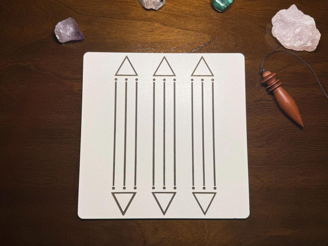 Luxor Radiesthesia Board (radionic Chart) - 1/8" (3mm) White MDF ...