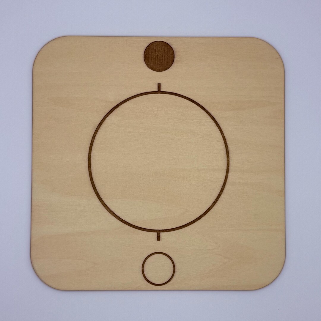 Circle (círculo) Radiesthesia Board (radionic Chart) - 1/8" (3mm ...