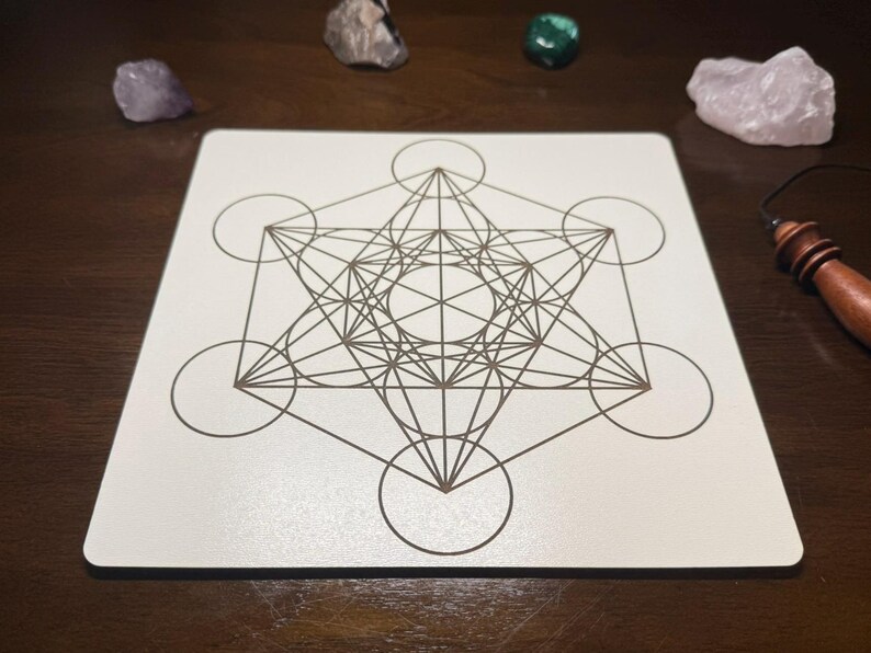 Metatron’s Cube (cubo De Metatrón) Radiesthesia Board (radionic Chart ...