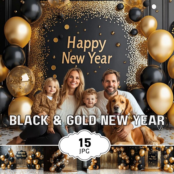 New Years Backdrop - Etsy
