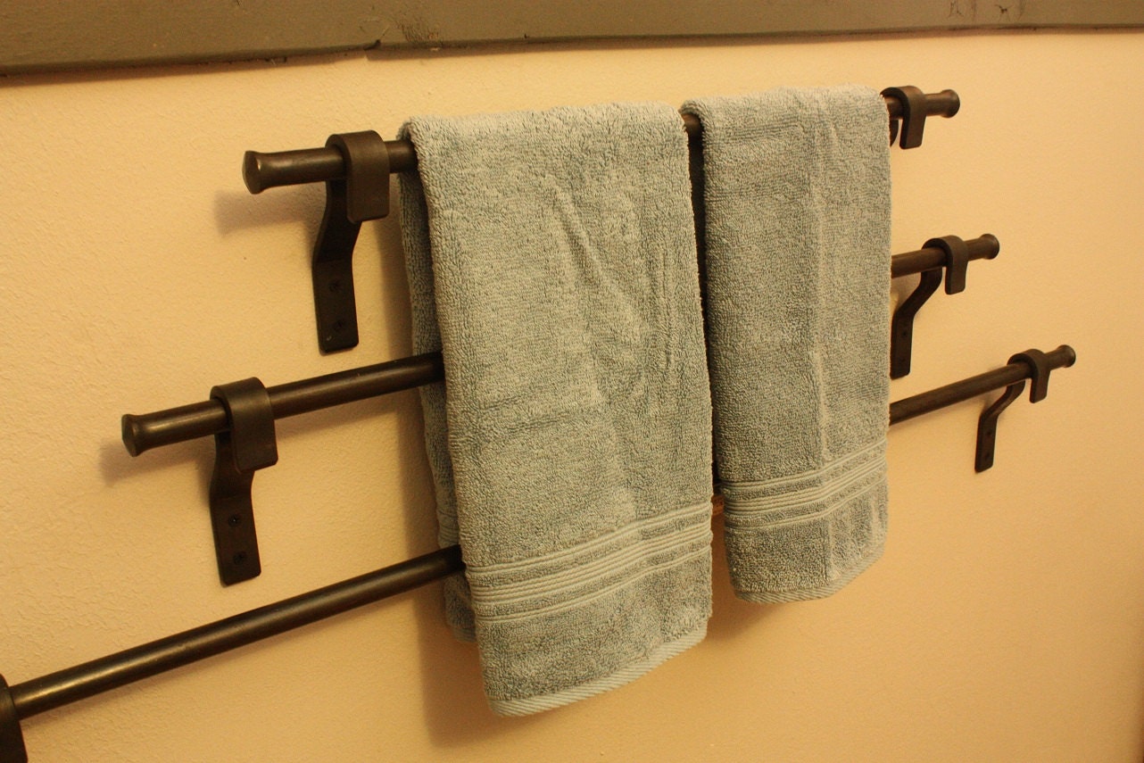 Wrought Iron Bath Towel Holder