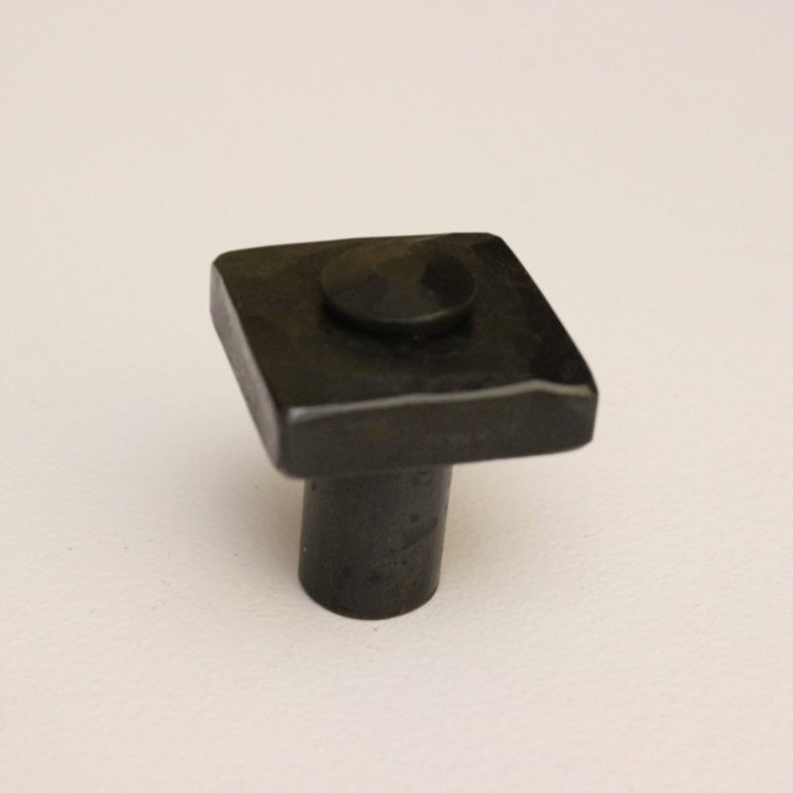 Hand Forged Cabinet Pull Knob ~ Button - Etsy