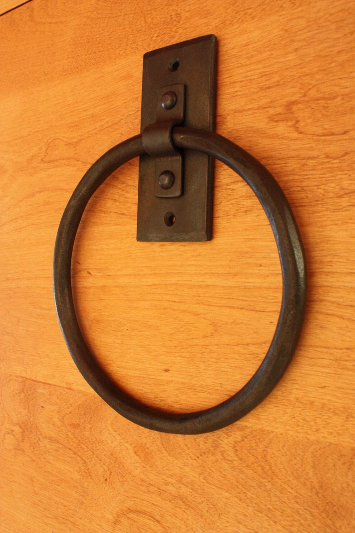 Forged Iron Hand Towel Ring - Etsy
