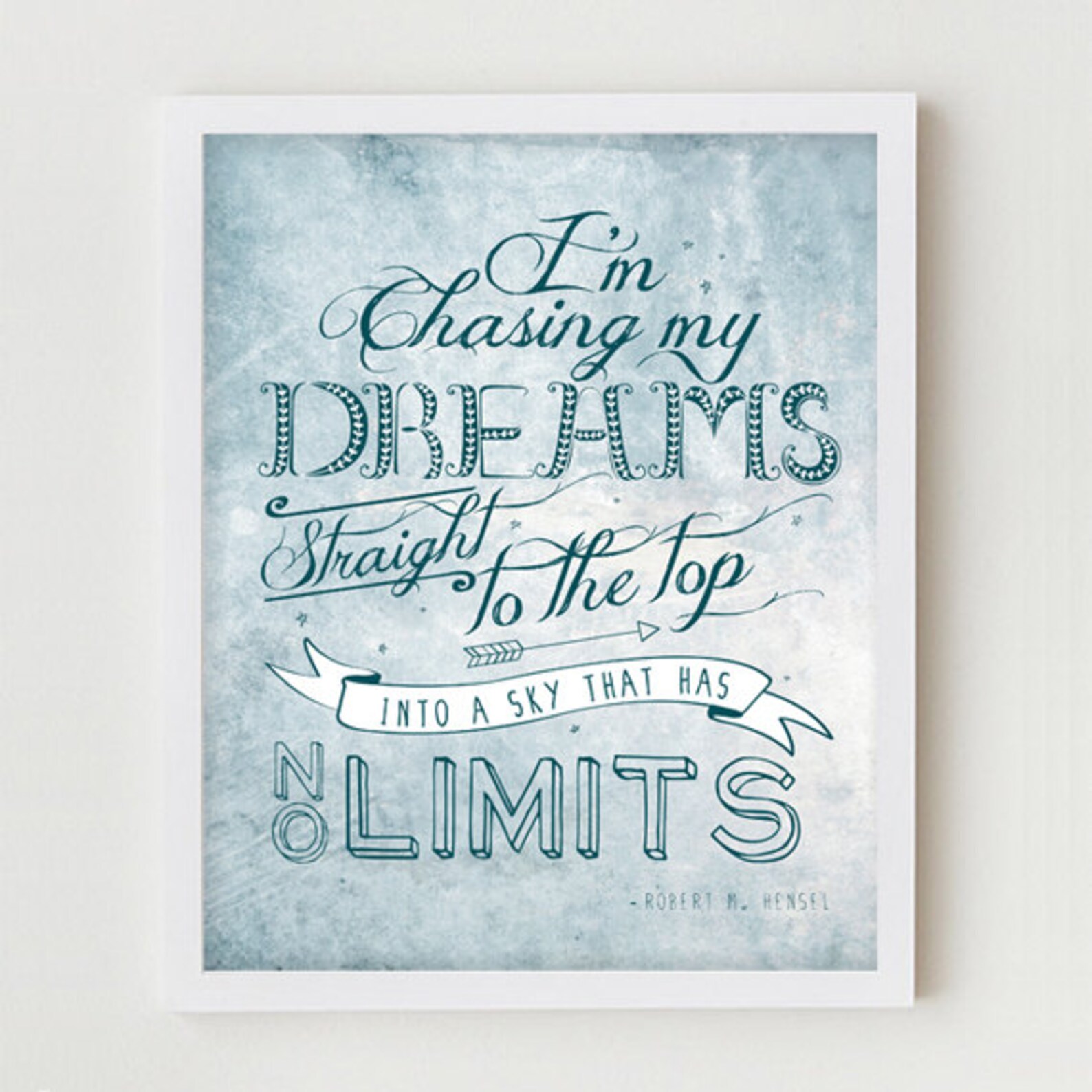 Typographic Print Digital Print Typography Inspirational - Etsy