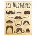 Mustache Poster Giclee Print Wall Art Decor Mustache Styles - Etsy