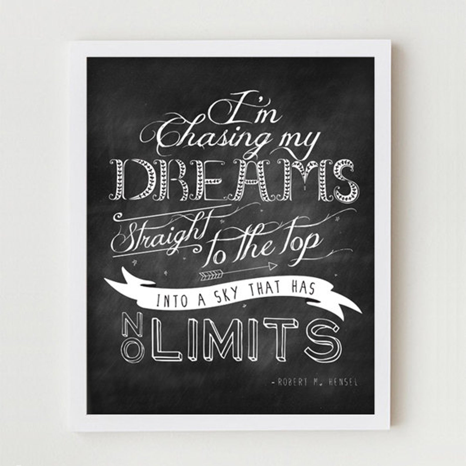 Typographic Print Digital Print Typography Inspirational - Etsy