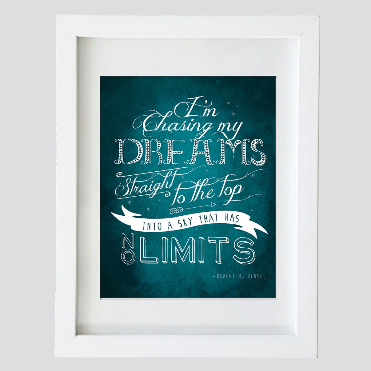 Typographic Print Digital Print Typography Inspirational - Etsy