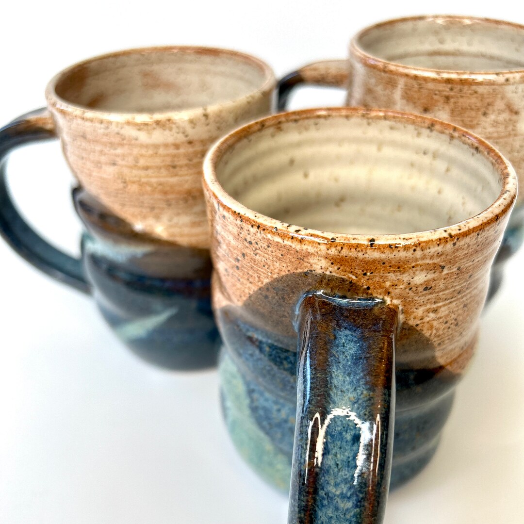 Mug - Coffee Cup - in Beautiful Organic Overlapping Colors - Etsy