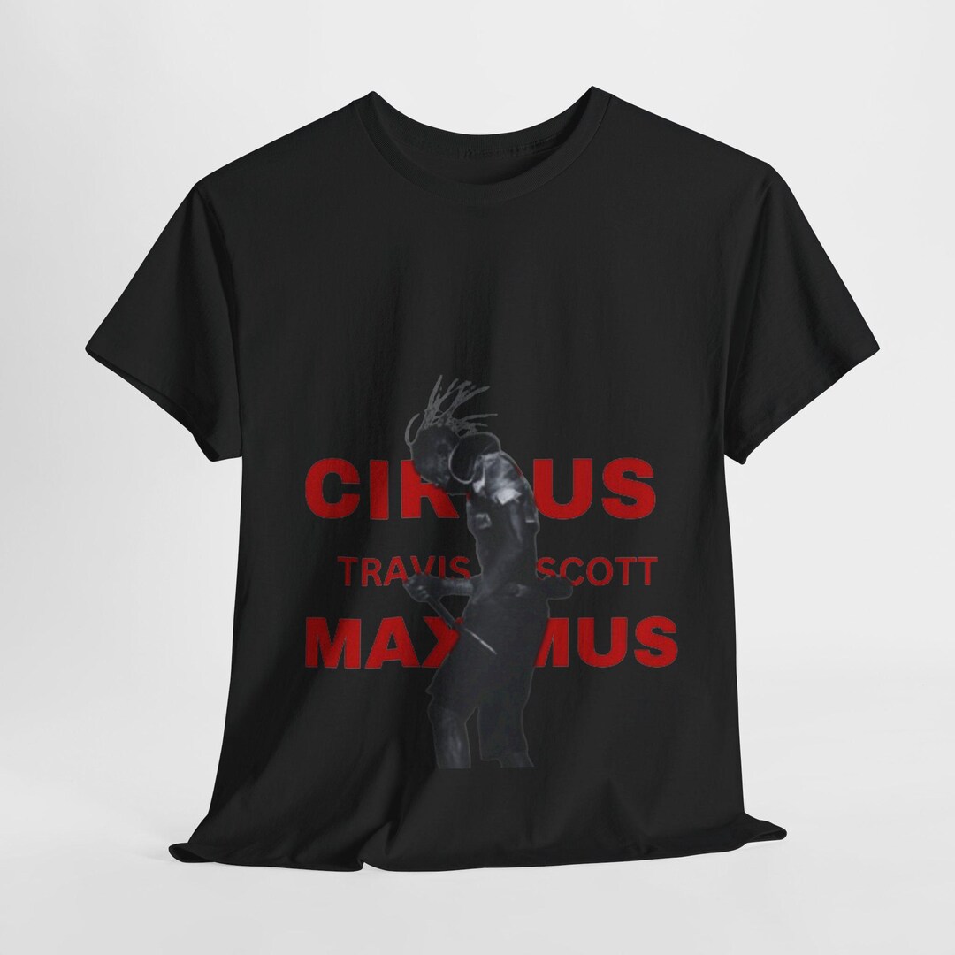 Travis Scott Circus Maximus Unisex Heavy Cotton Tee, Graphic T-shirt ...