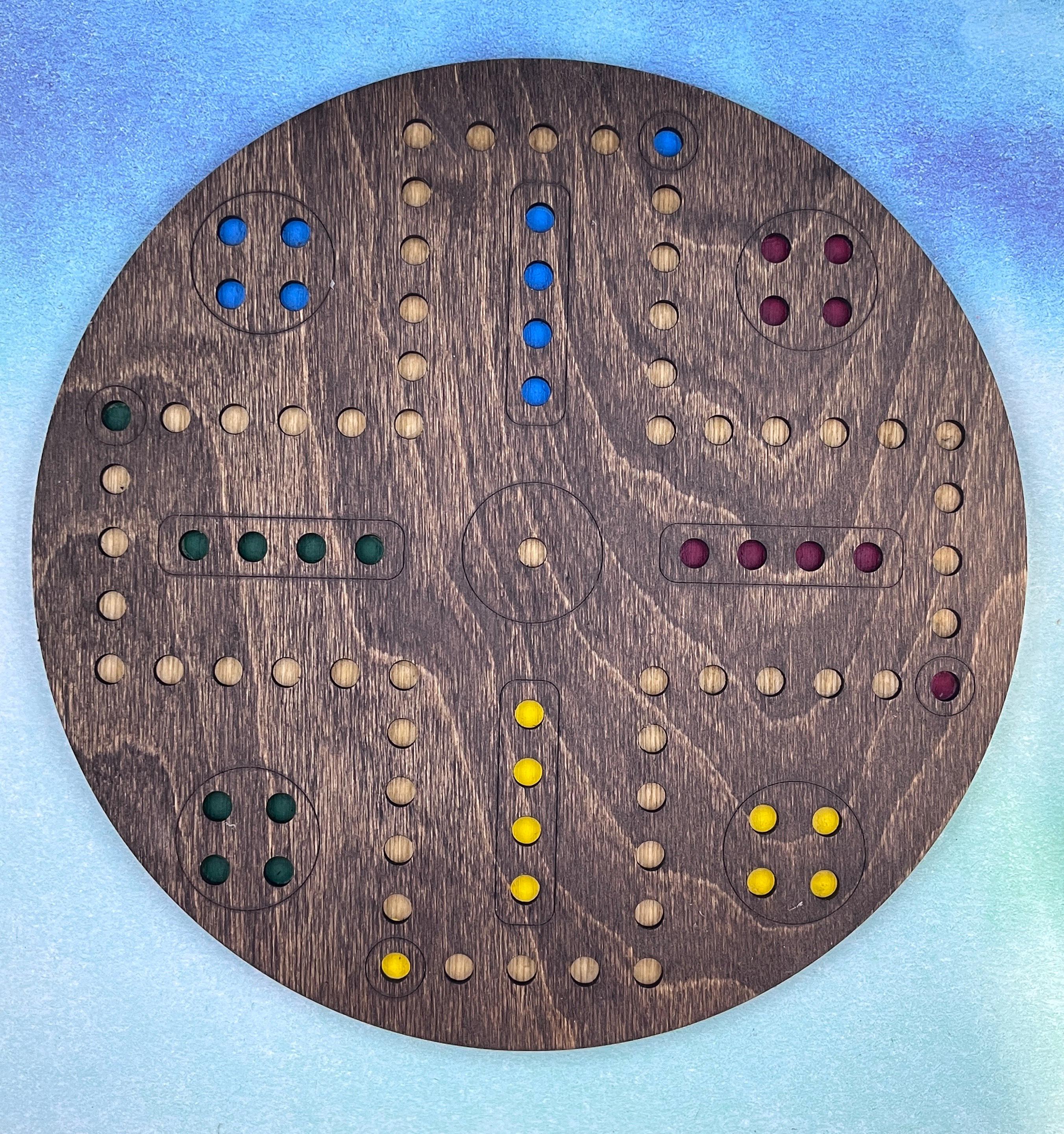 Round 4 Person Aggravation Game Board Digital File - Etsy