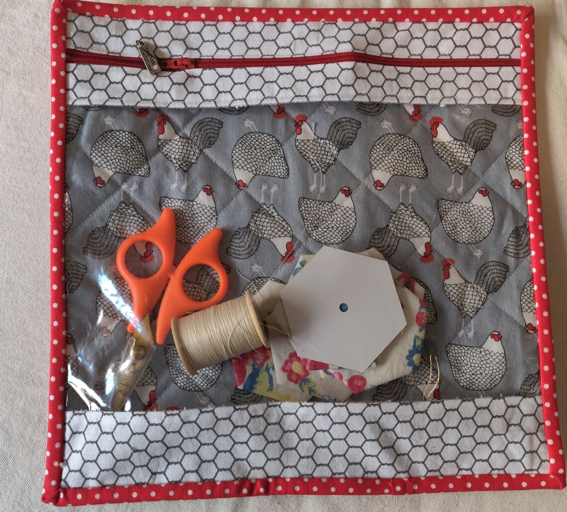 Vinyl Front Project Bag - Etsy
