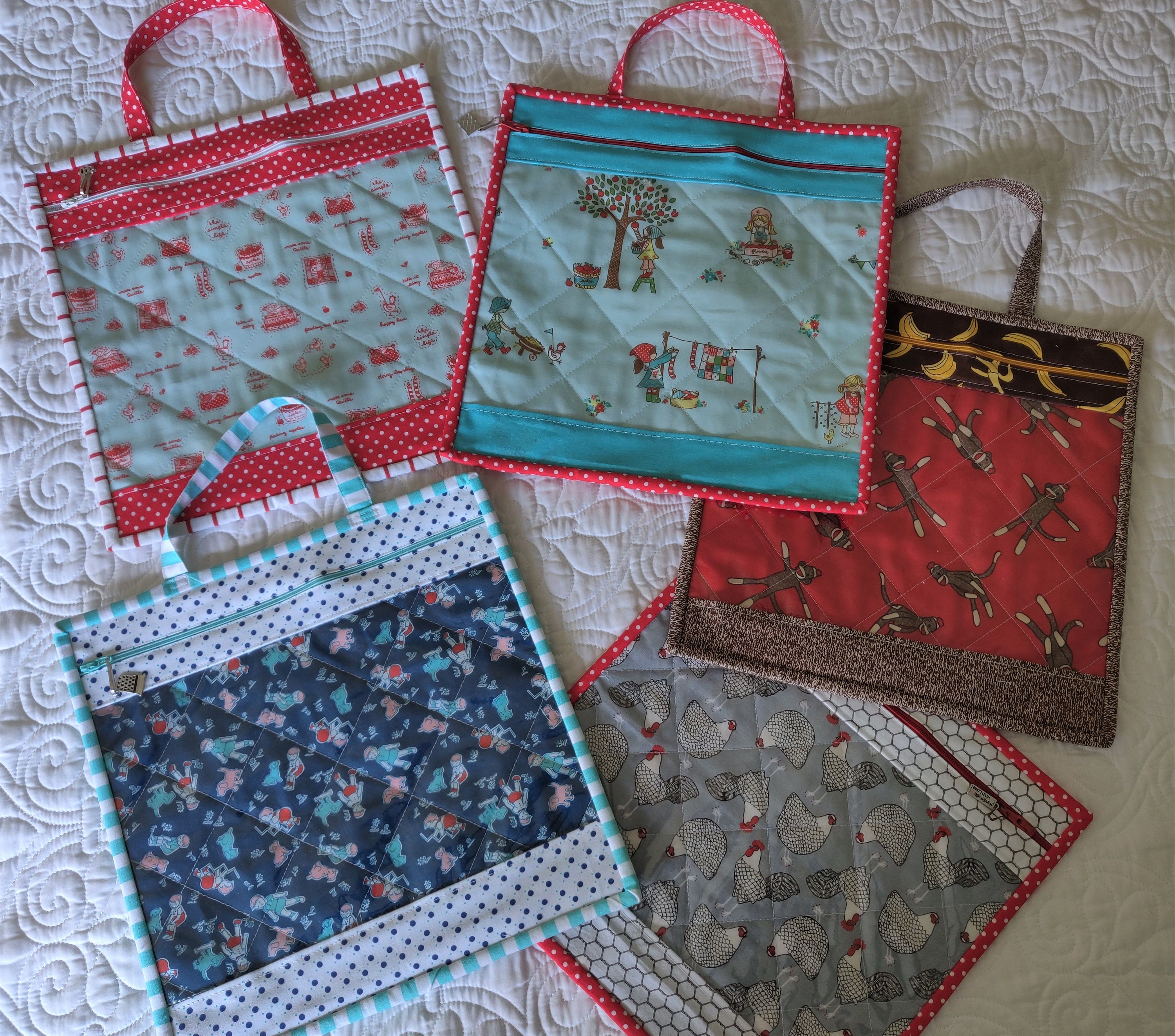 Vinyl Front Project Bag - Etsy