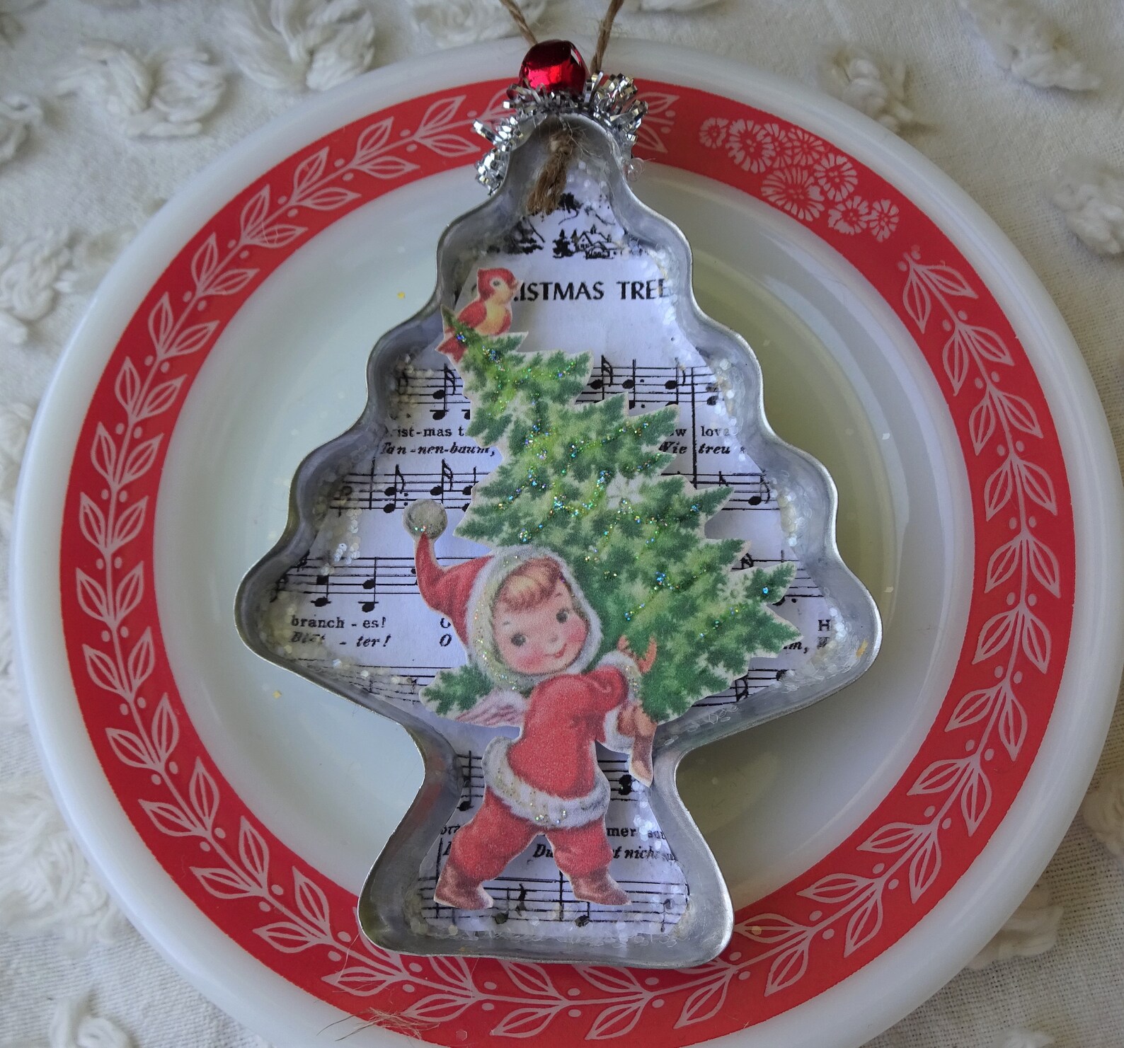 Vintage Metal Tree Cookie Cutter Ornament | Etsy