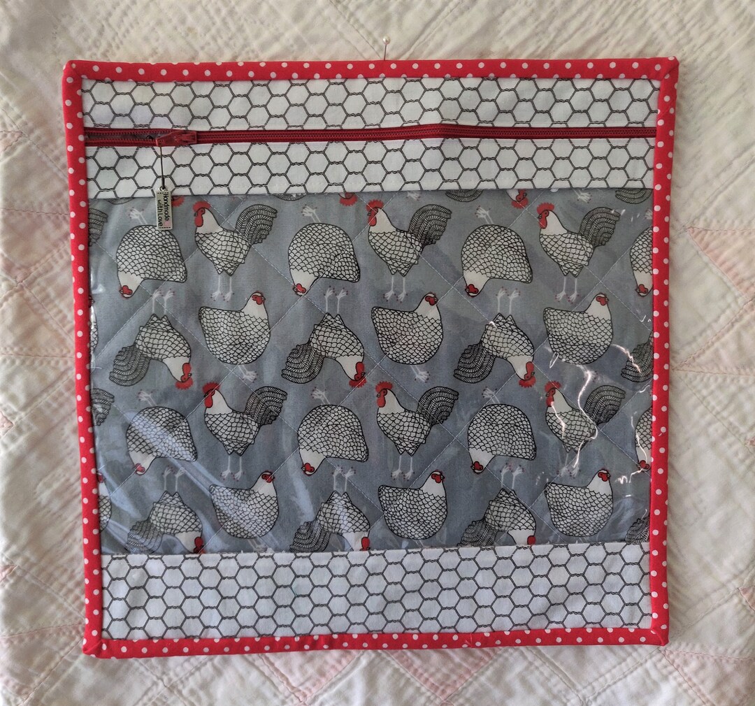 Vinyl Front Project Bag - Etsy