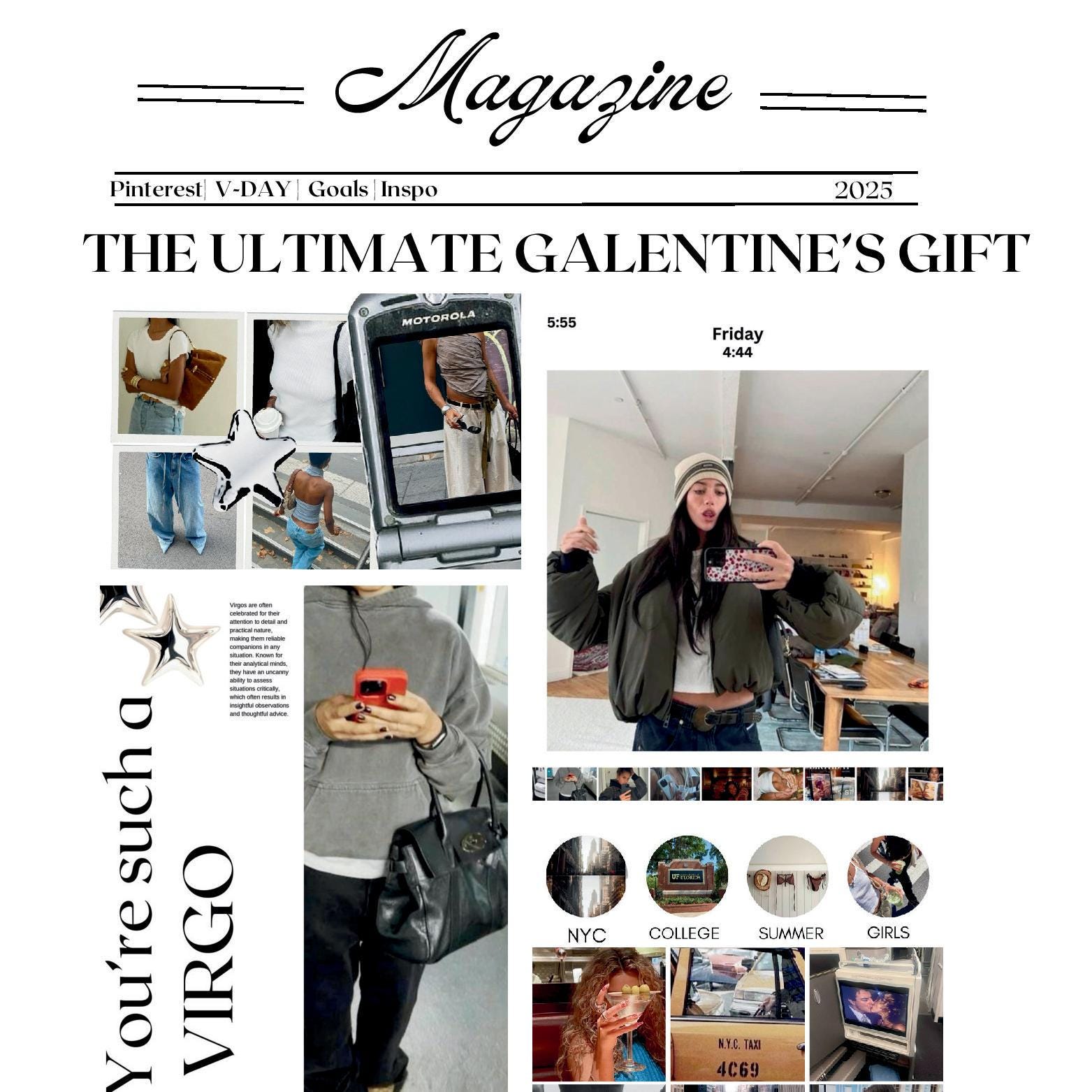 Vogue-style Magazine Template | Best Friend Gift | Canva Editable ...