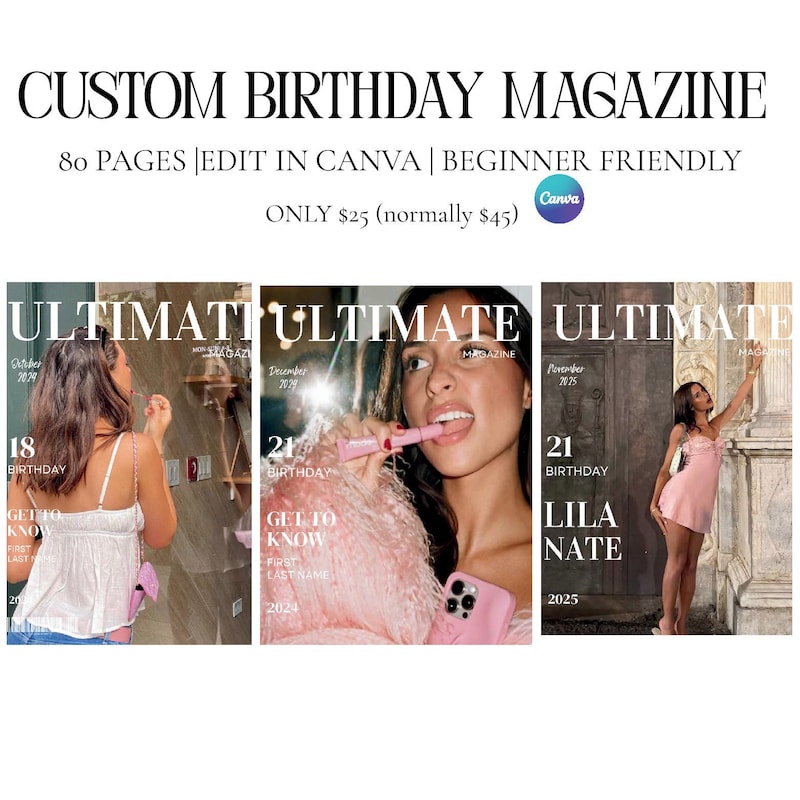 Magazine Template Luxury - Etsy