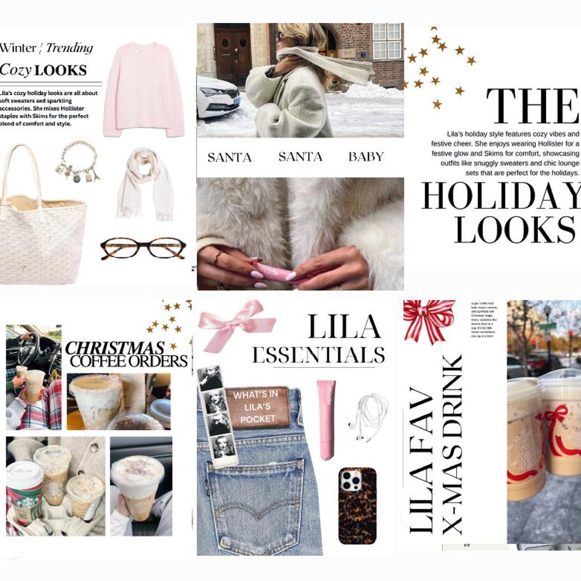 Editable Christmas Magazine Template, Custom Holiday Photo Gift ...