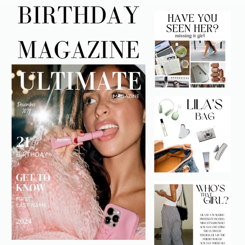 Personalised Magazine Covers - Etsy UK