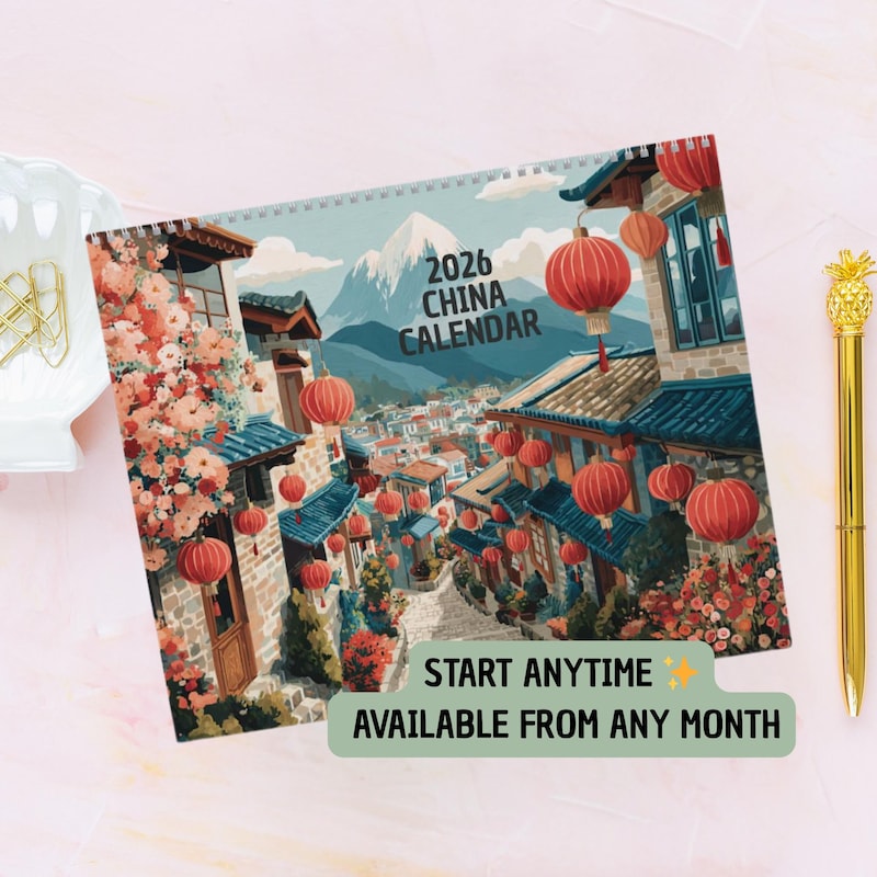 China Wall Calendar - Etsy