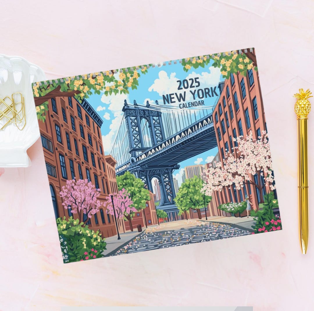 2025 New York Calendar - Travel Calendar - Monthly Calendar - Travel ...