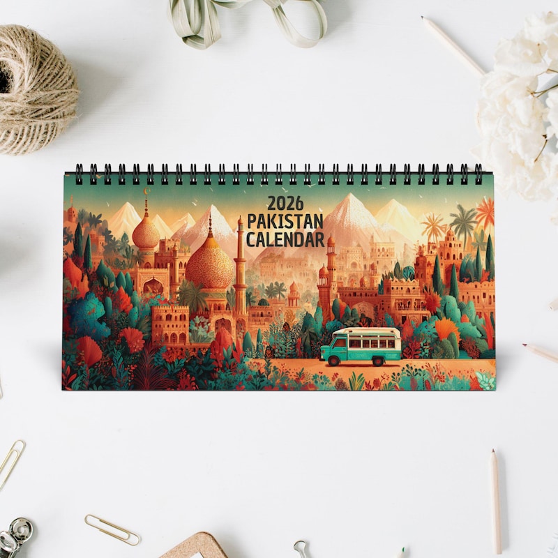 Pakistani Wall Calendar - Etsy UK