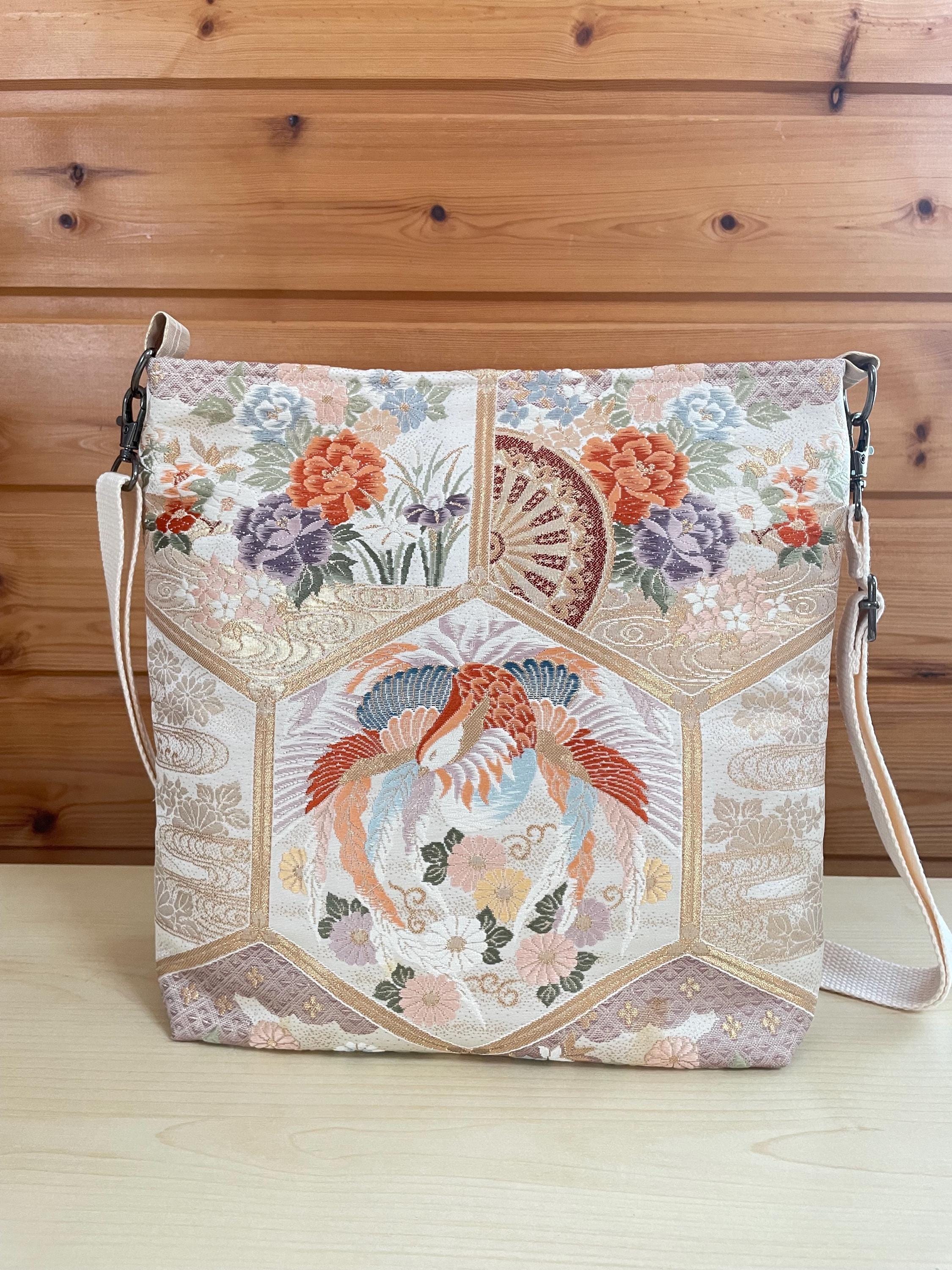 Kimono Bag Obi Remake Bag Japanese Silk Handbag Crossbody Bag - Etsy