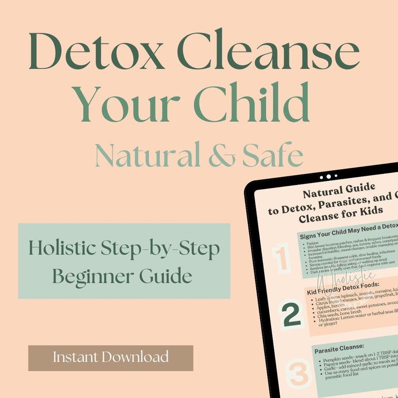 Step-by-step Kids Detox Cleanse Guide | Natural Detox for Children ...