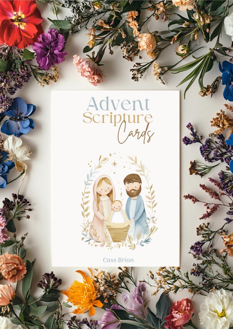 25 Printable Advent Scripture Cards, Daily Scripture Digital Download ...