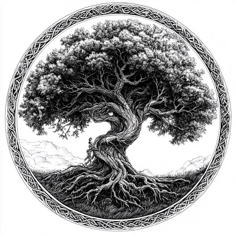 Yggdrasil Digital Design Bundle, 3 PNG Pictures for Engraving. - Etsy