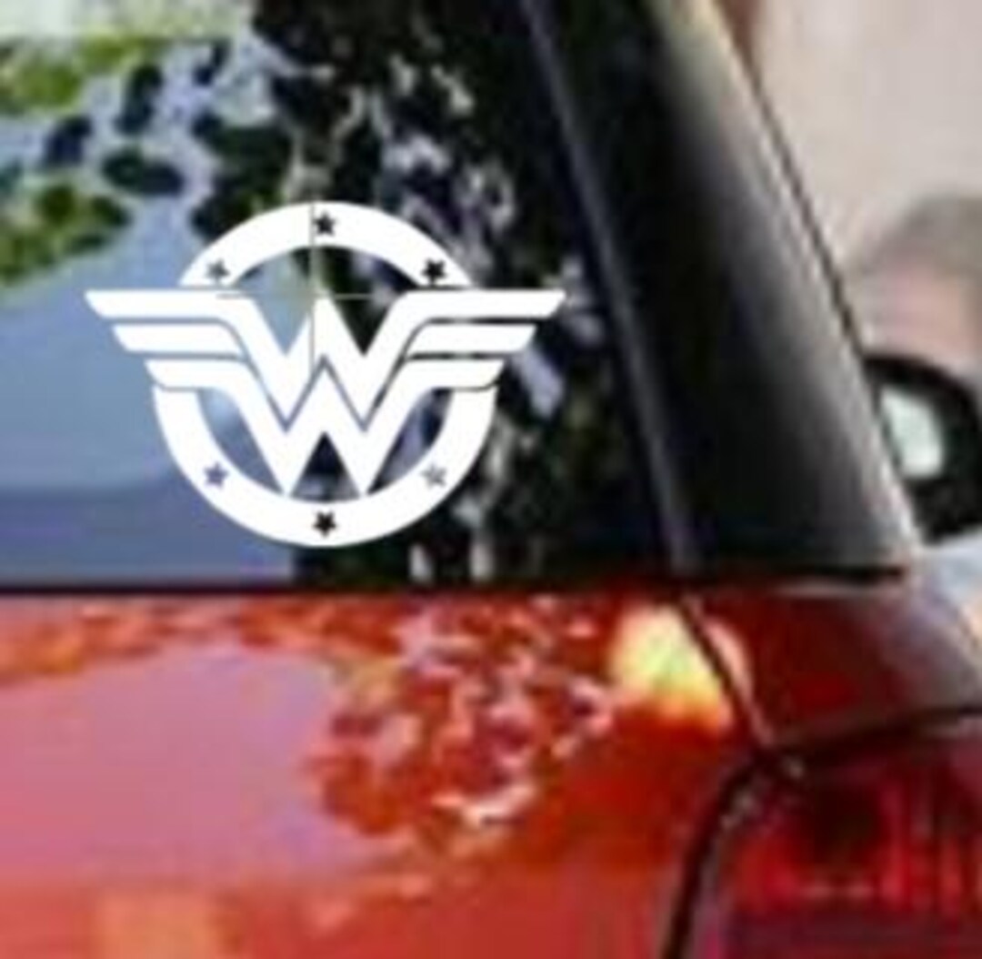 Wonder Woman Car Decal - Etsy