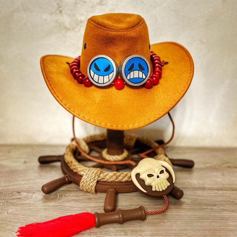 One Piece Ace Hat - Etsy