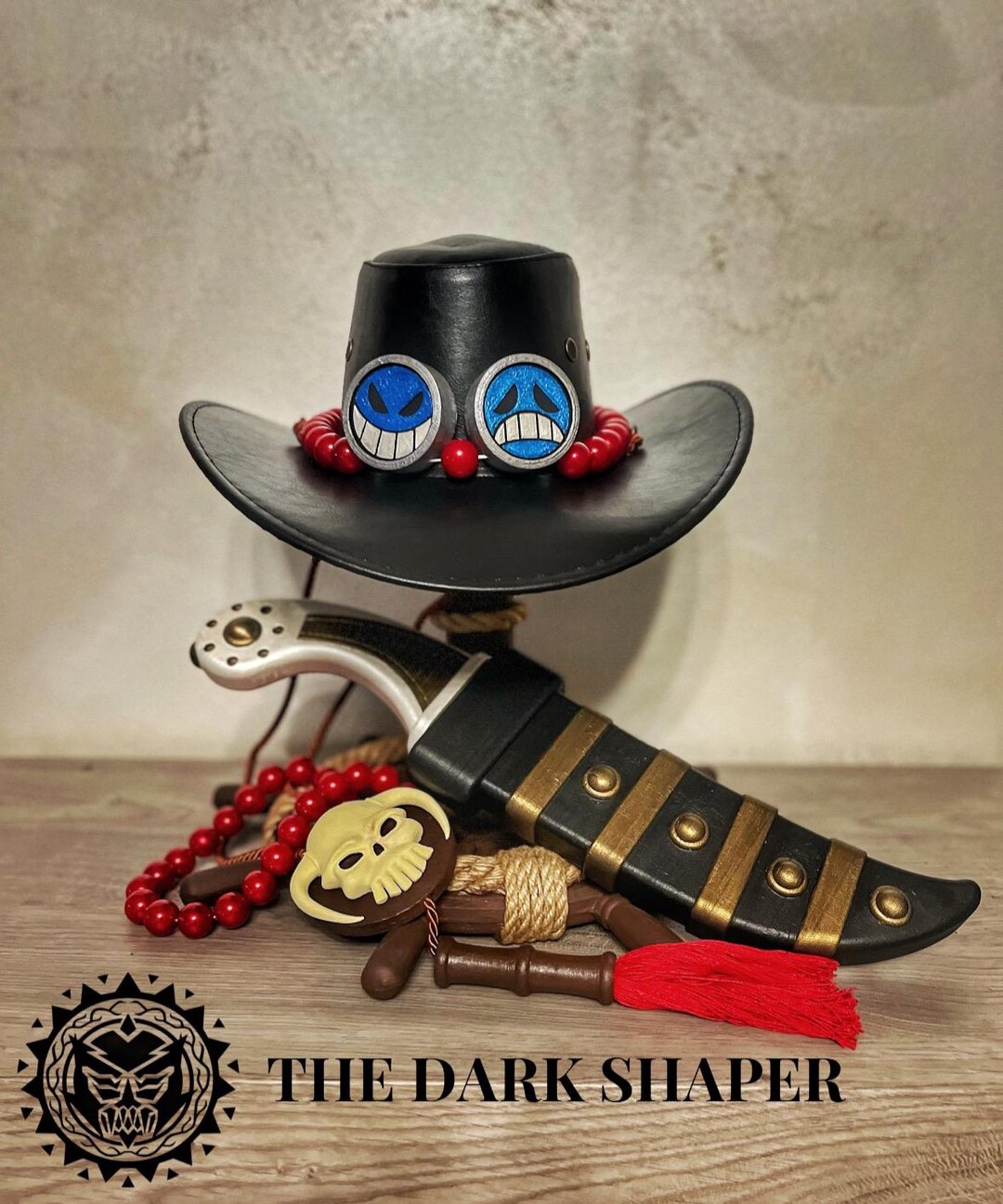Portgas D. Ace Cosplay Strong World - Hat, Dagger, Necklace (fanart) - Etsy