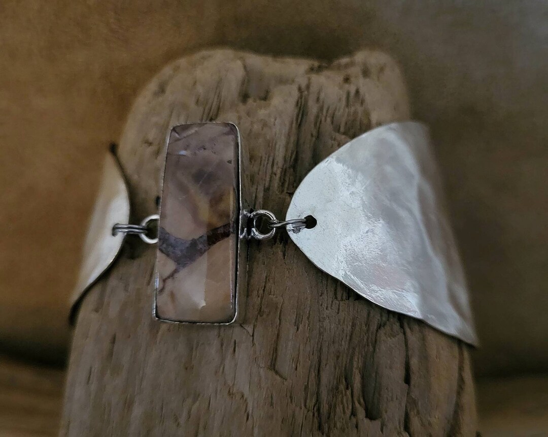 Spoon Bracelet - Unique Silverware "cuff" Bracelet Made With Hammered ...