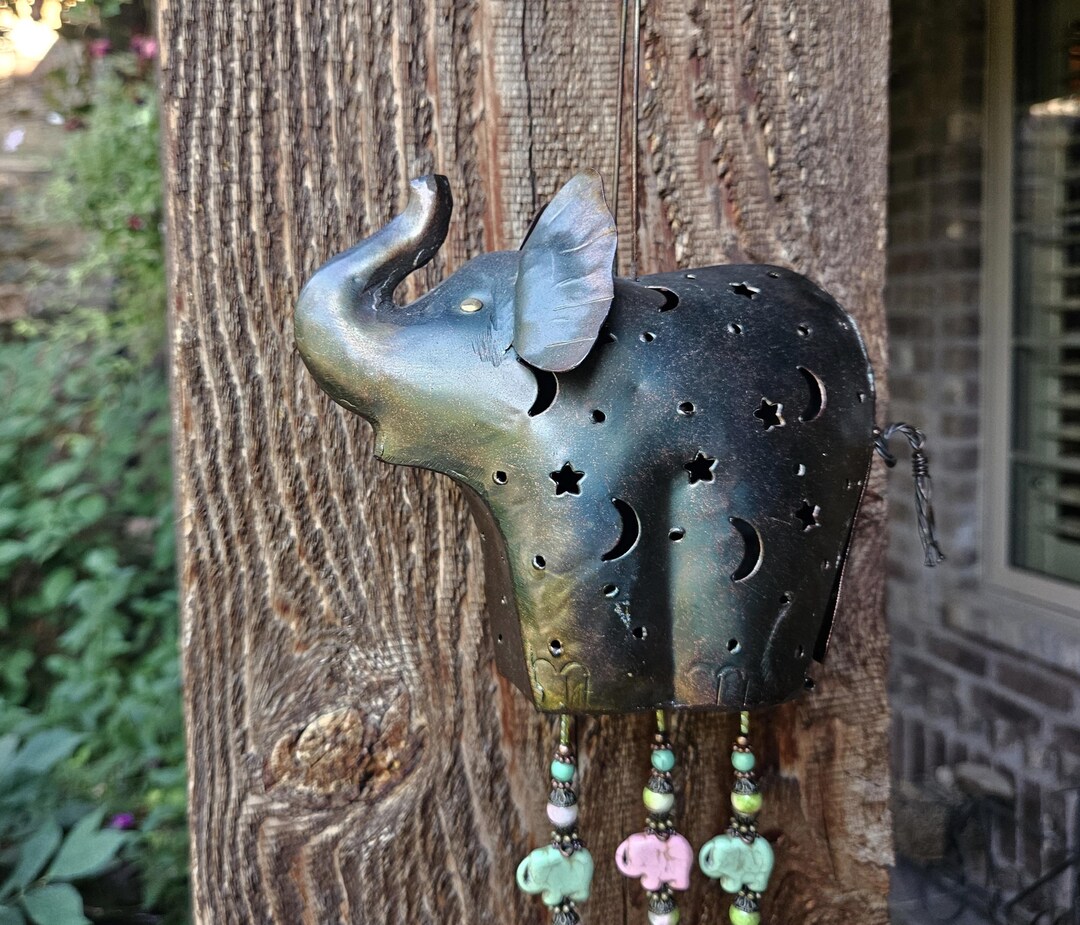 Good Luck Elephant Wind Chime/lantern - Etsy