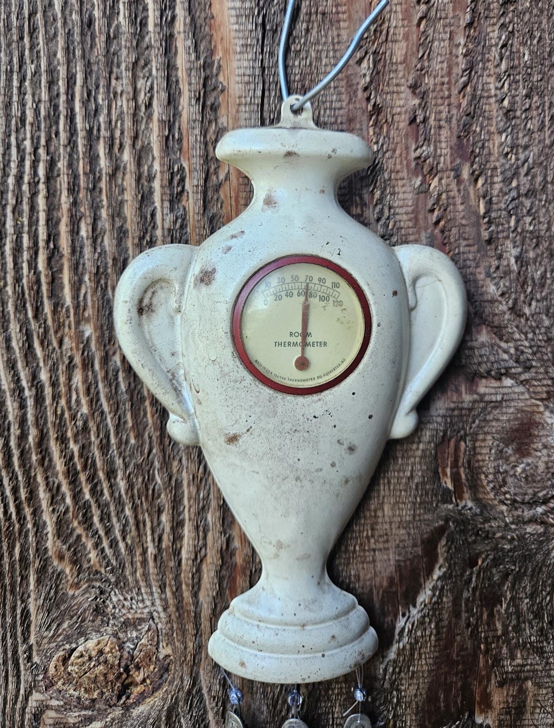 Mid Century Urn-shaped Kitchen Thermometer Wind Chime - Etsy