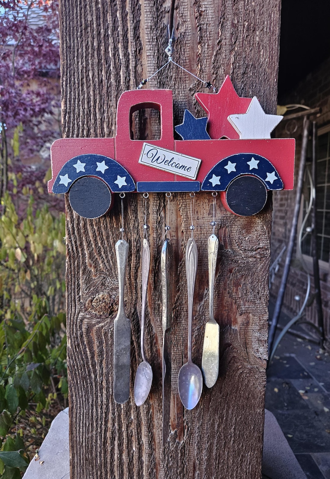 Americana Truck Wind Chime - Etsy