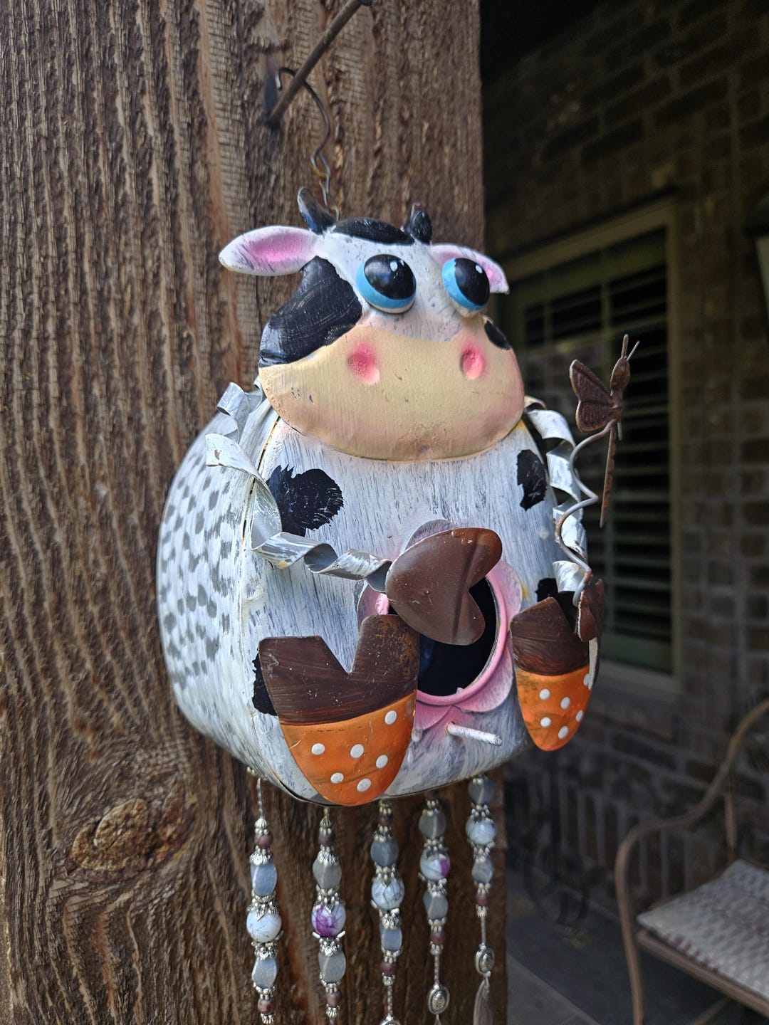 Cute Cow Birdhouse Wind Chime - Etsy