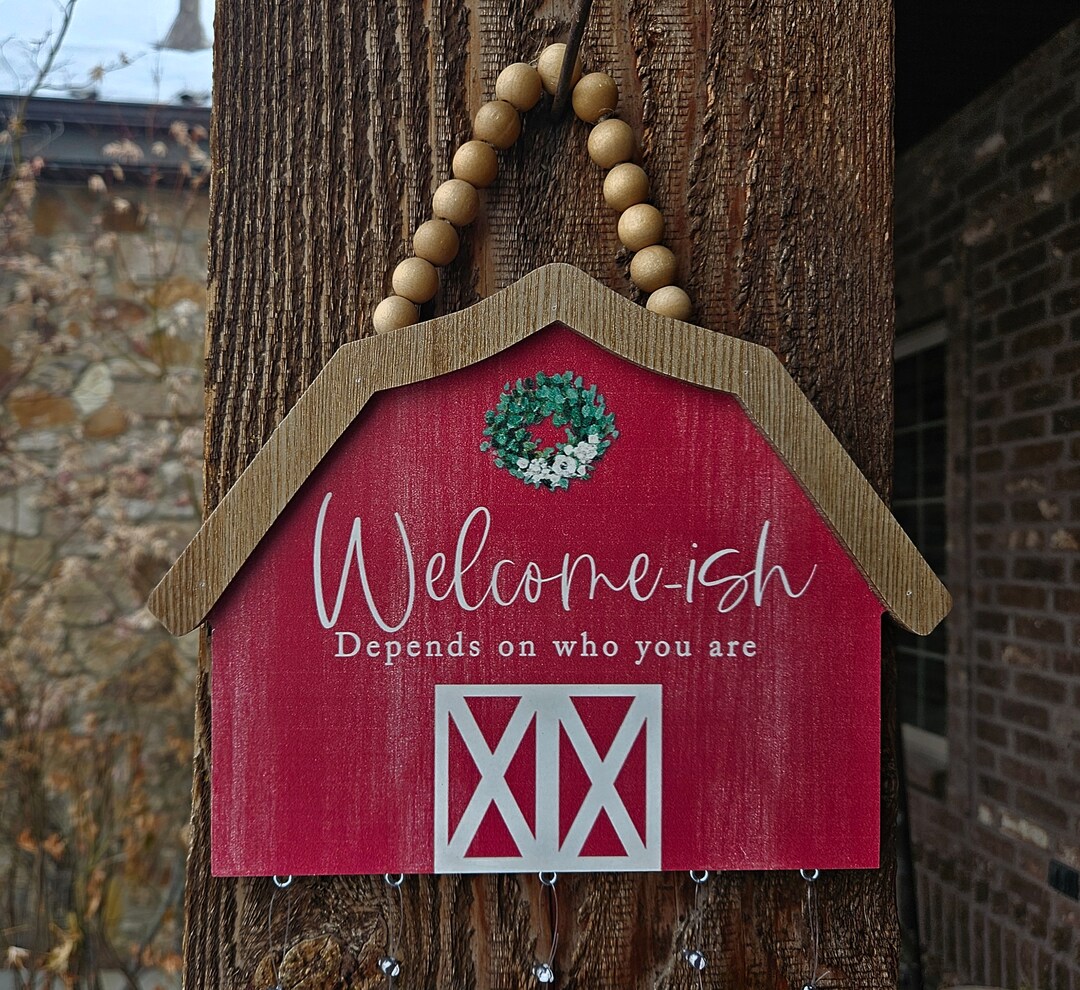 Welcome Barn Wind Chime - Etsy