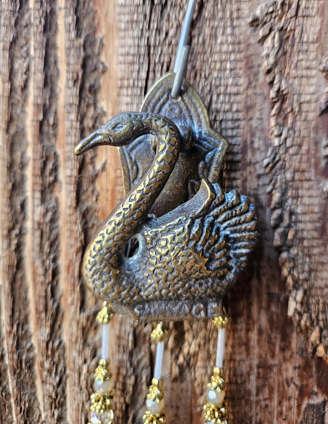 Rare Small Swan Door Knocker Wind Chime - Etsy