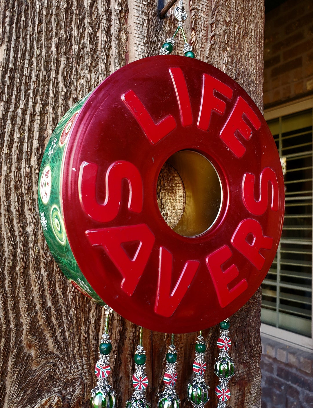 Cute Vintage Life-savers Tin Wind Chime - Etsy
