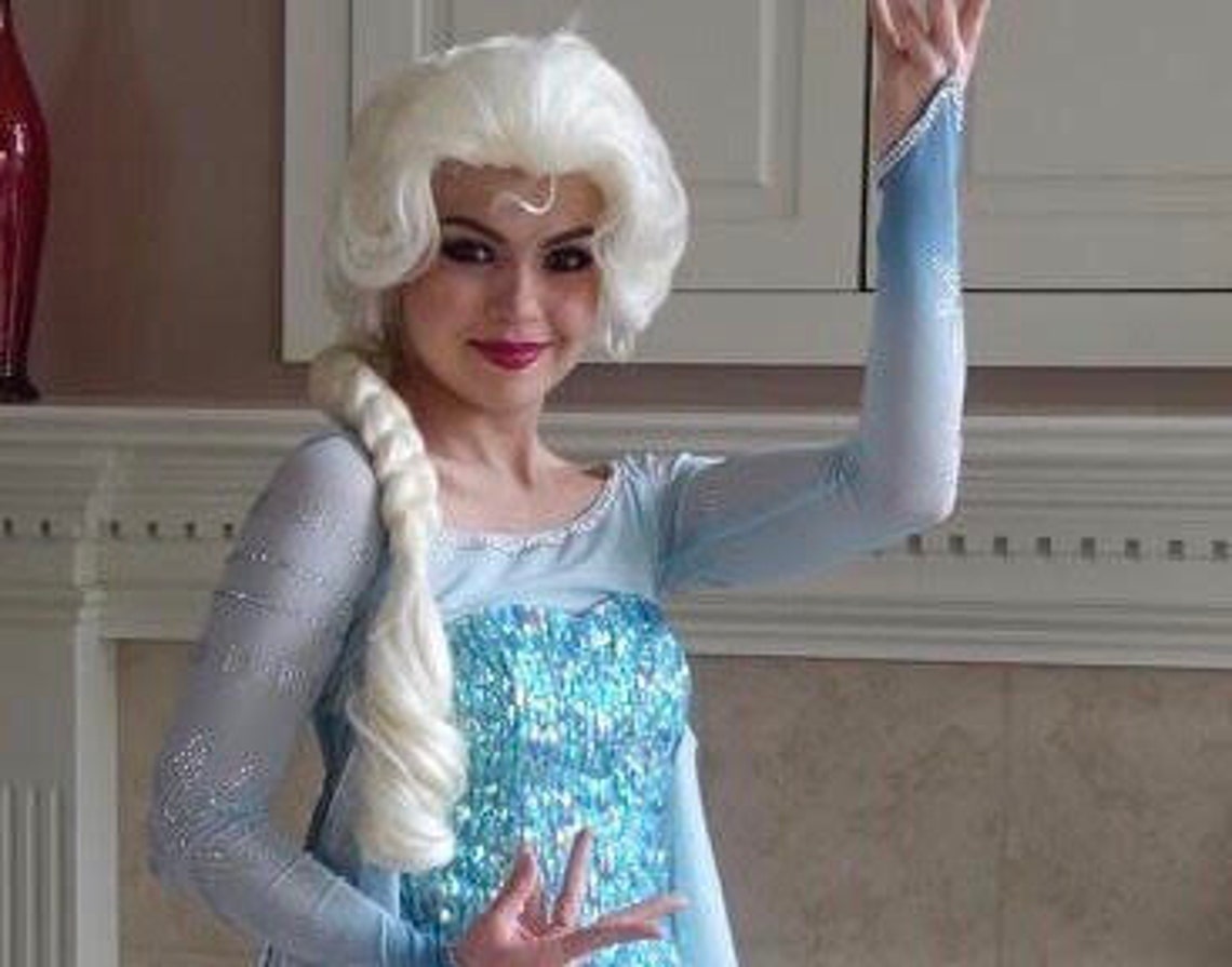 Elsa Frozen Adult Costume Wig Deluxe Version Etsy